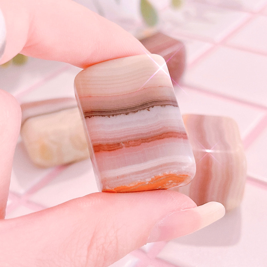 Pink Banded Calcite Crystal Meaning – Love Potion Crystals